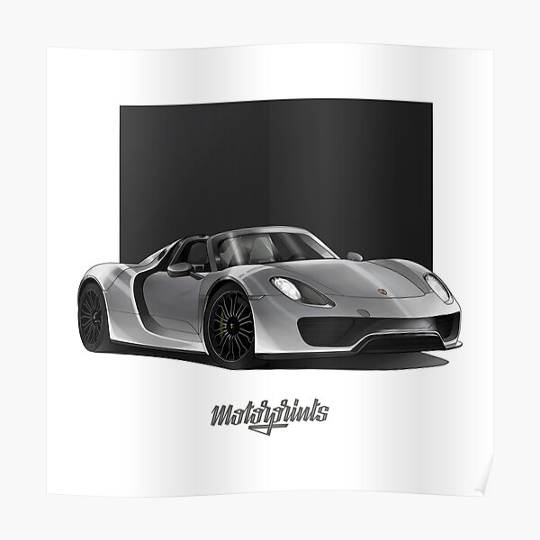 "Porsche 918" Poster by MotorPrints | Redbubble