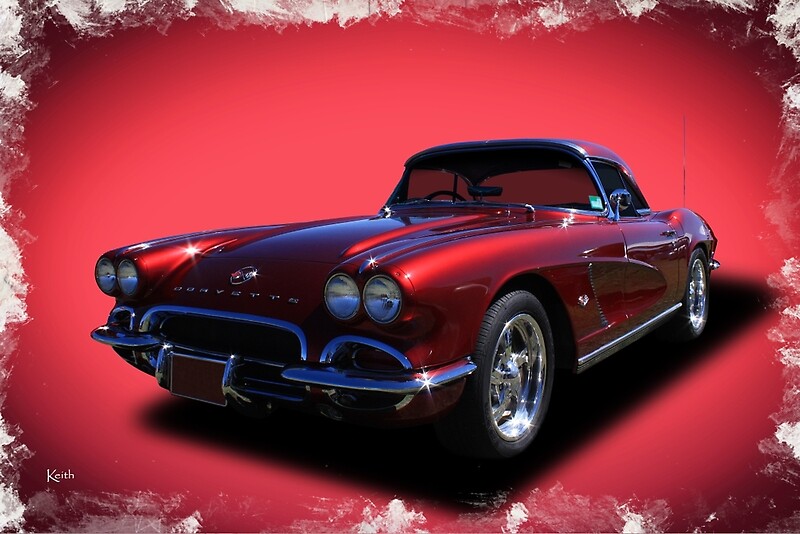 "Corvette 62" by Hawley Designs | Redbubble