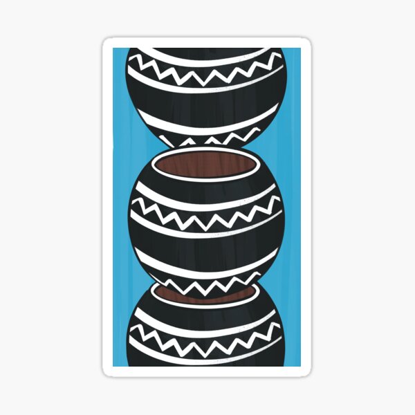 "Zulu Pot Stacks | uKhambi" Sticker for Sale by aphelele-mpanza | Redbubble
