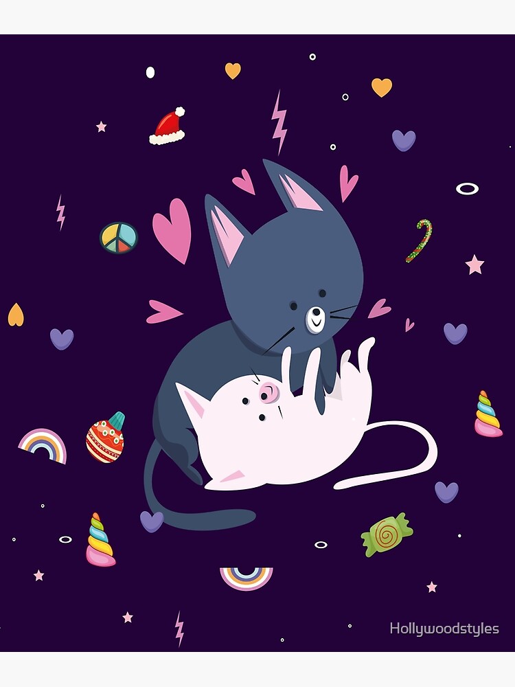 "cute cat nft art" Poster for Sale by Hollywoodstyles | Redbubble