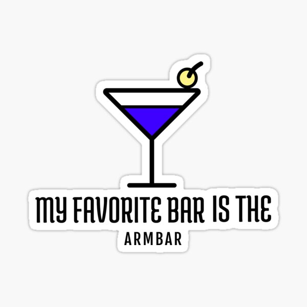 "My Favorite Bar is the Armbar" Sticker for Sale by spokoandstuff ...
