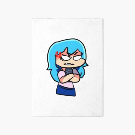 "Friday night funkin sky sticker - sky fnf - Fnf sky angry - Friday ...