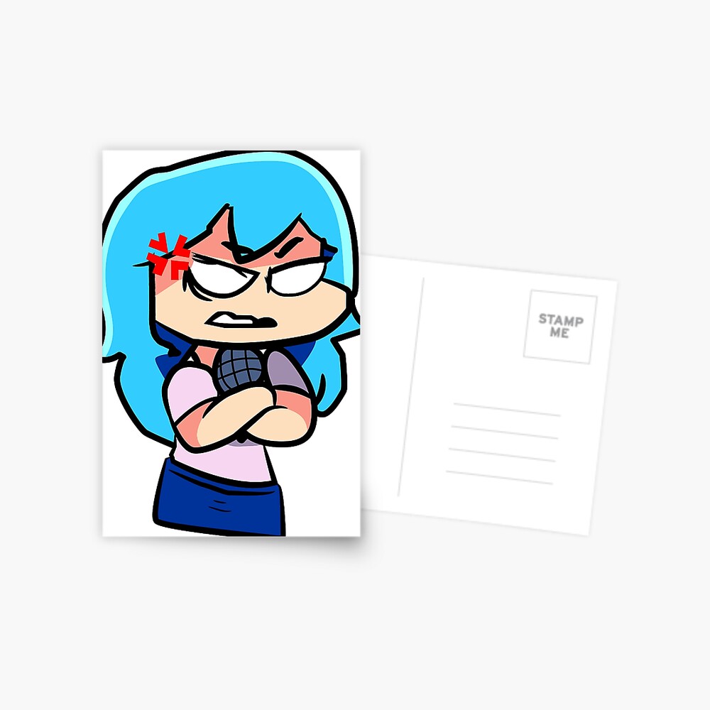 "Friday night funkin sky sticker - sky fnf - Fnf sky angry - Friday ...