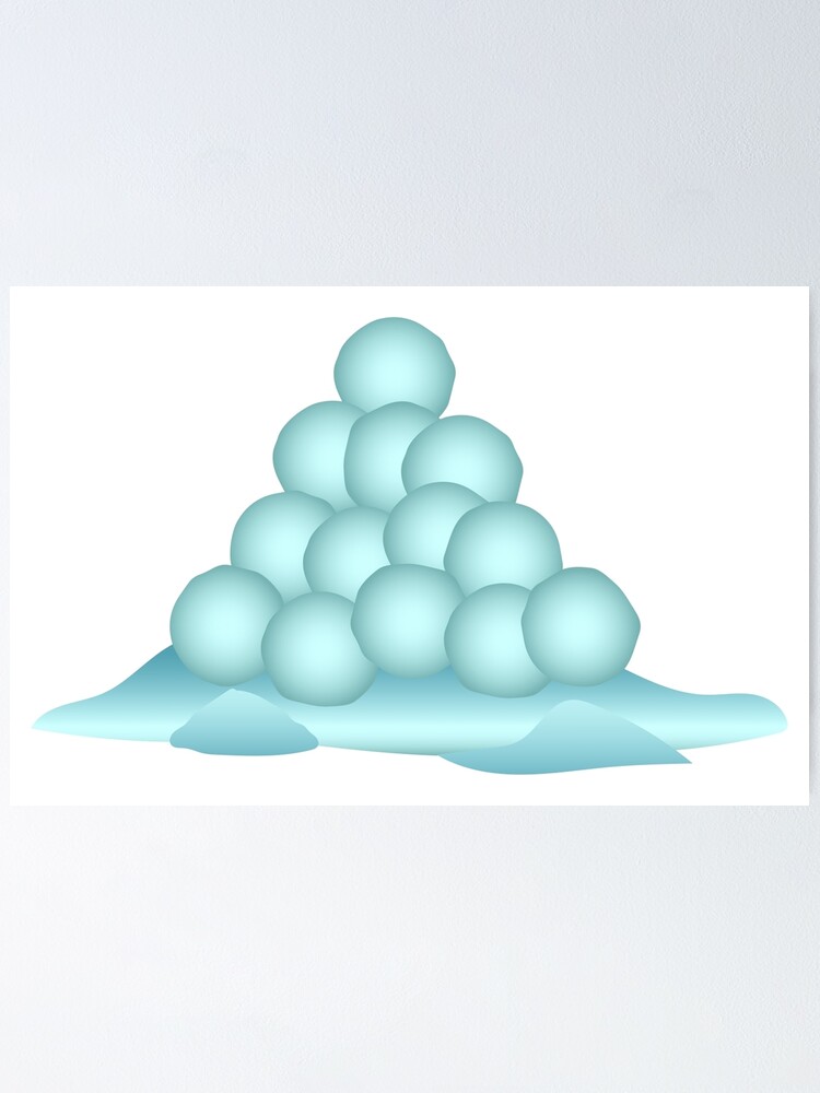 "Pile of Snowballs" Poster by Arianna-media | Redbubble