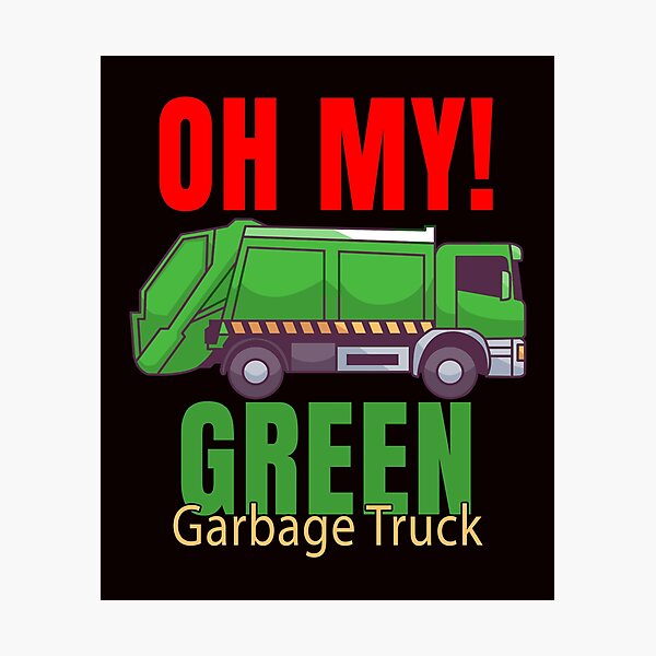 Lámina fotográfica «Camión de basura Trabajadores de transportistas de ...