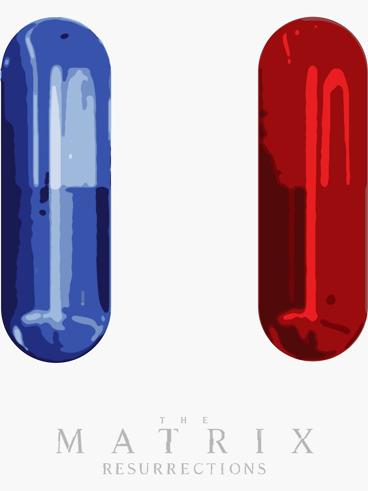 "The Matrix Resurrections Pills" Sticker for Sale by arcanafoundry ...