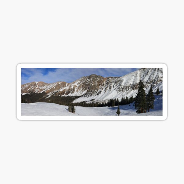 "Panoramic A-basin" Sticker for Sale by zumi | Redbubble