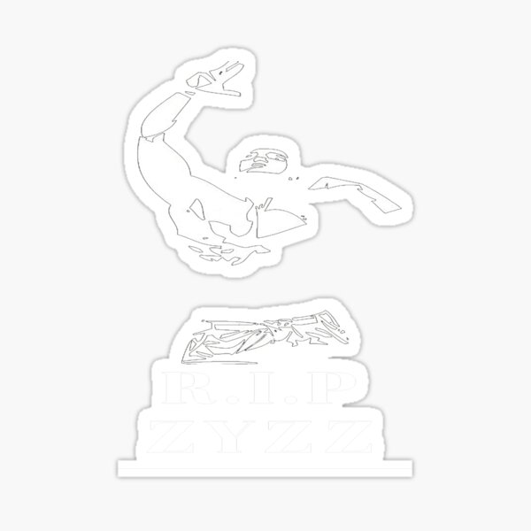 "ZYZZ RIP" Sticker for Sale by MuayTastic | Redbubble