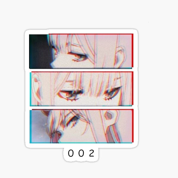 "Zero Two" Sticker by AnimeTasya | Redbubble