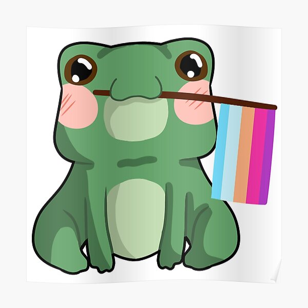 "LGBTQ+ Rosboy Pride Flag Frosch" Poster von RosberriiBoyx | Redbubble