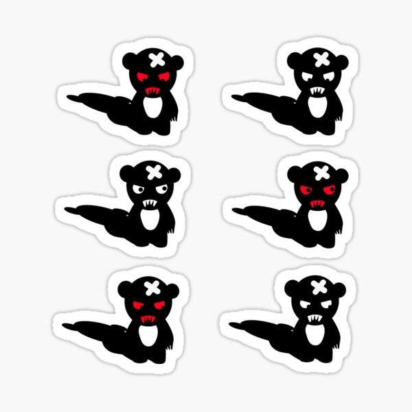 "Bad Teddy Bear / Horror / Animals / Sticker Pack" Sticker for Sale by ...