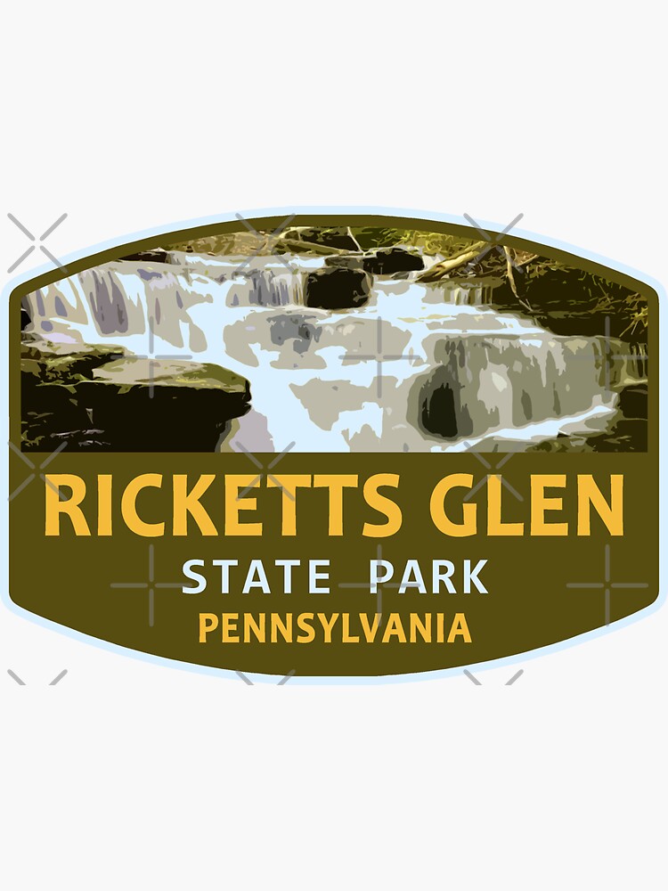 "Ricketts Glen State Park Oval Logo" Sticker for Sale by VanyaKar ...