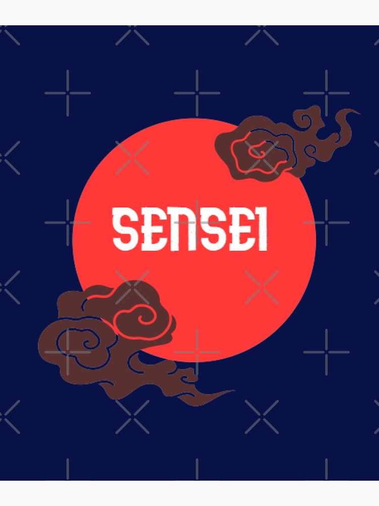 "Sensei Red Symbol" Poster for Sale by WeebJewel | Redbubble