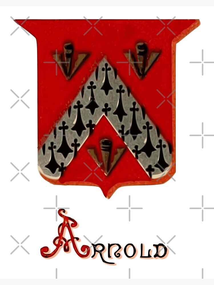 "Arnold Family Coat of Arms" Poster for Sale by Heraldica | Redbubble