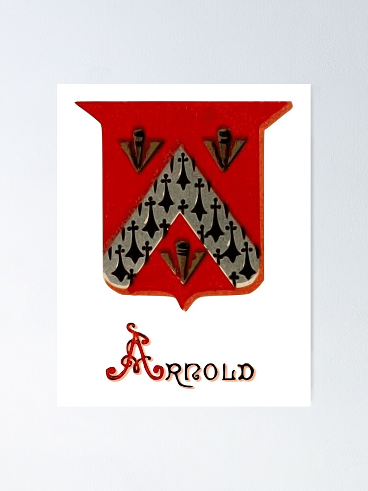 "Arnold Family Coat of Arms" Poster for Sale by Heraldica | Redbubble
