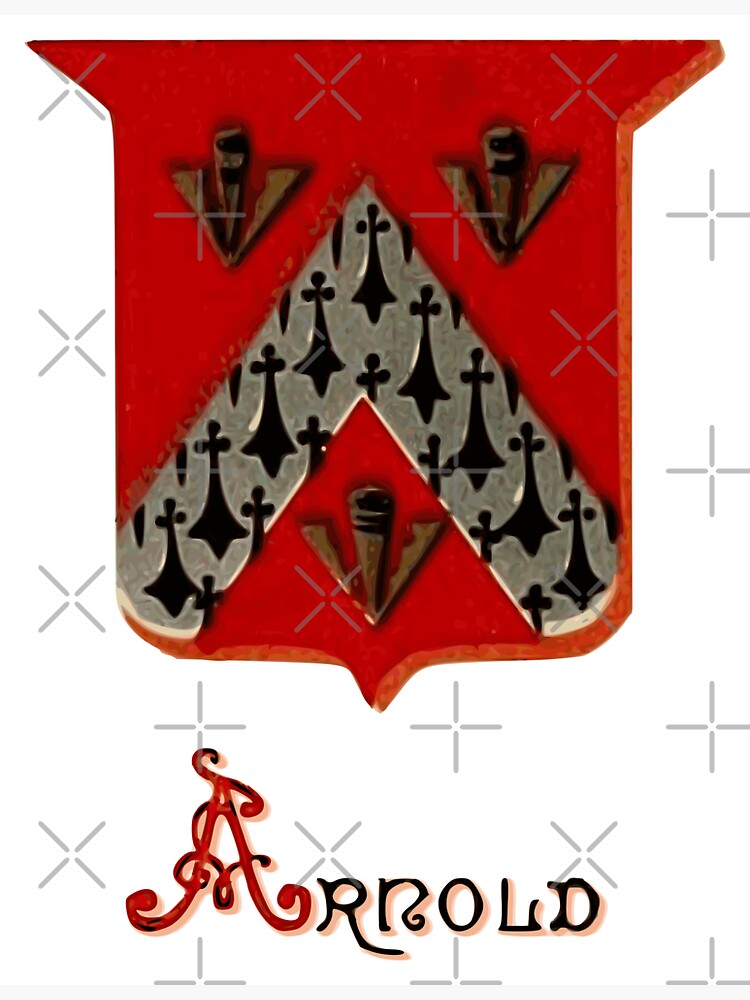 "Arnold Family Coat of Arms" Sticker for Sale by Heraldica | Redbubble