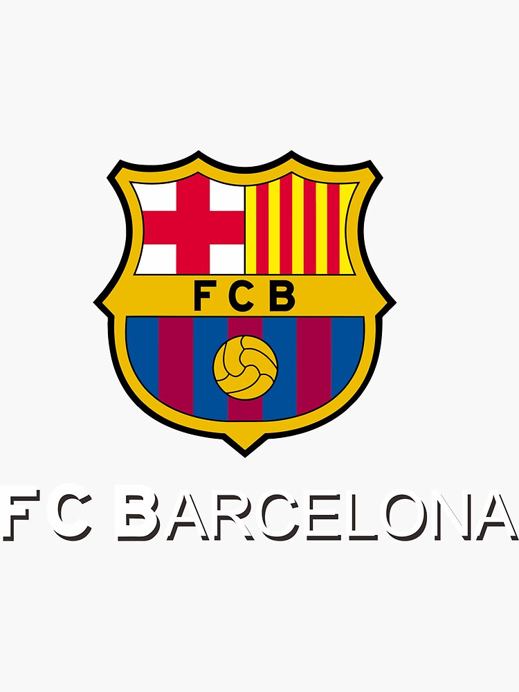 "The Barca BG white logo" Sticker for Sale by Barca-Holic | Redbubble