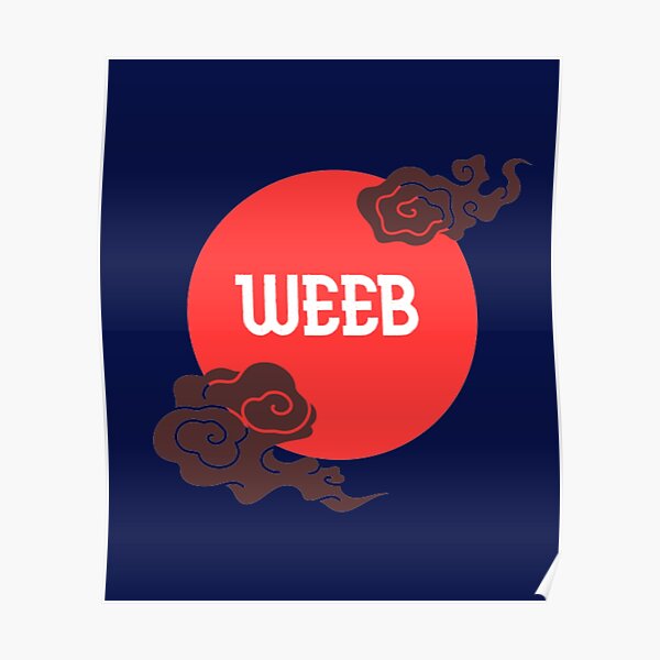 "Weeb Red Symbol" Poster for Sale by WeebJewel | Redbubble
