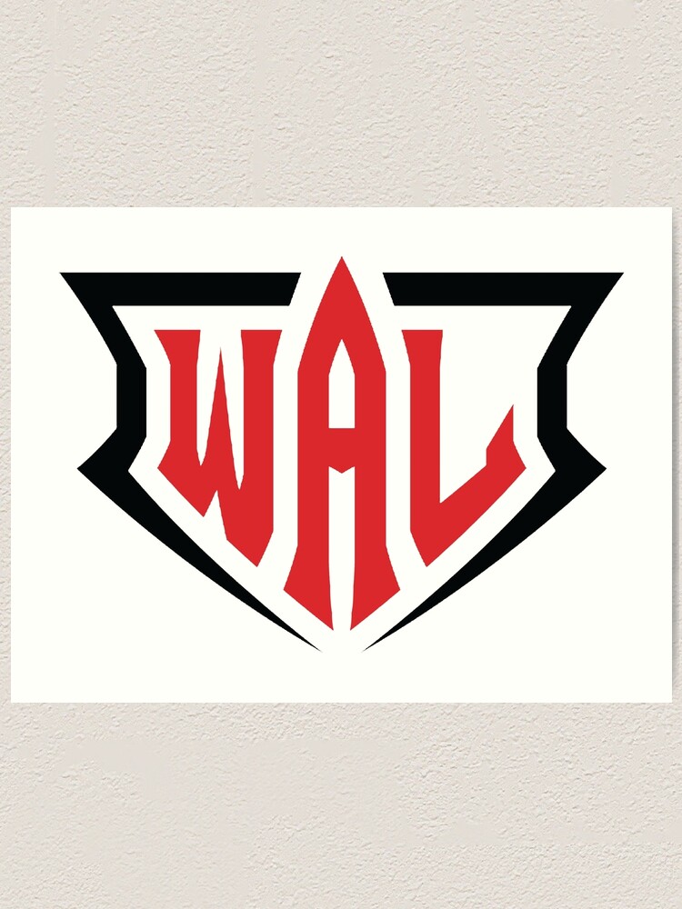"wal logo " Art Print for Sale by esleyaning | Redbubble