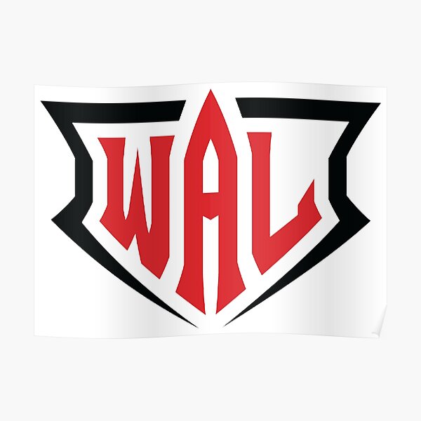 "wal logo " Poster for Sale by esleyaning | Redbubble