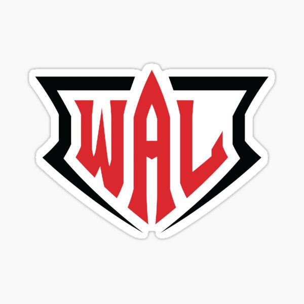 "wal logo " Sticker for Sale by esleyaning | Redbubble
