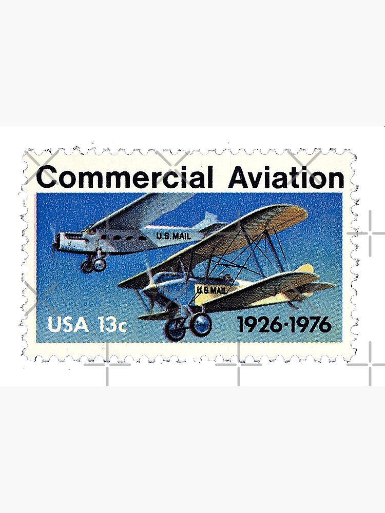 "Commercial Aviation Postage Stamp, US Postage 13 cents , 50th ...