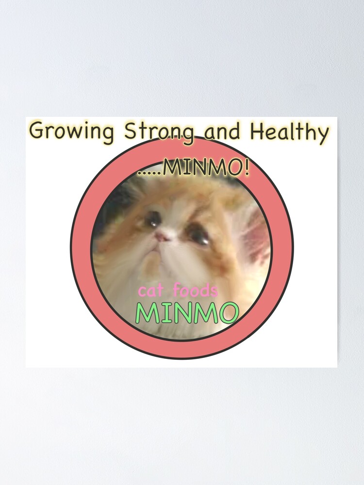 "Minmo Cat Food" Poster for Sale by Warfie | Redbubble