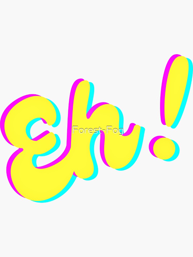 "CMY Canadian Eh!" Sticker for Sale by Forest-Fog | Redbubble