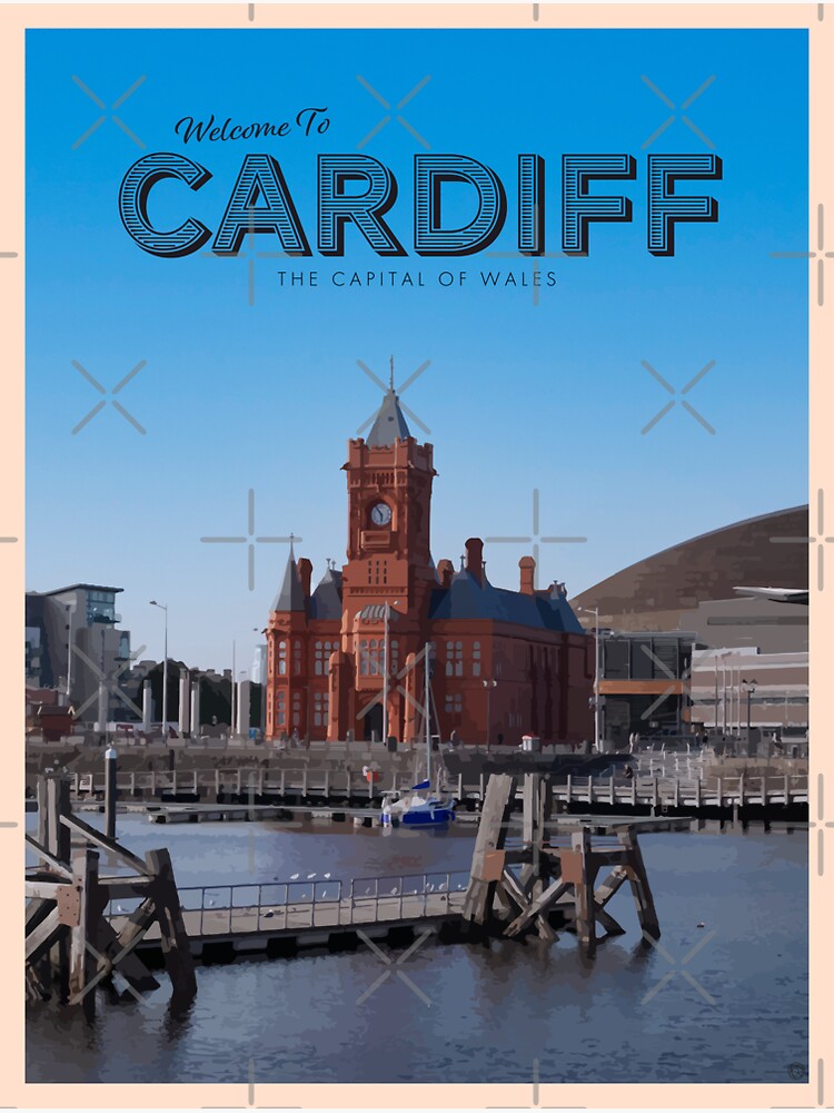 "Cardiff" Sticker for Sale by Sod0ku | Redbubble