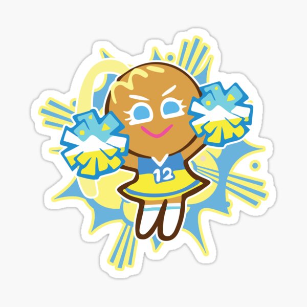"Cheerleader cookie ! cookie run kingdom" Sticker for Sale by MikaPrint ...