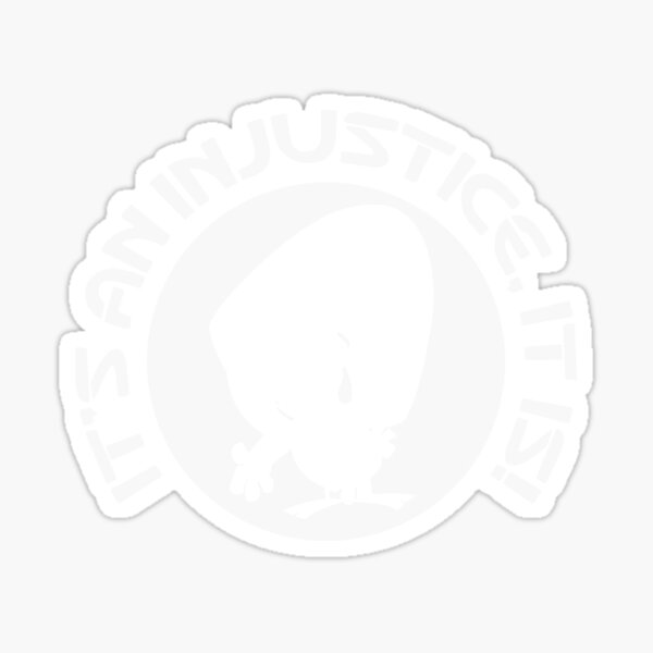 "It's An Injustice" Sticker by LANDI-DESIGN | Redbubble