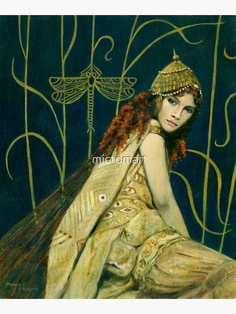 "Decorative Vintage Nymph" Sticker for Sale by mictomart | Redbubble