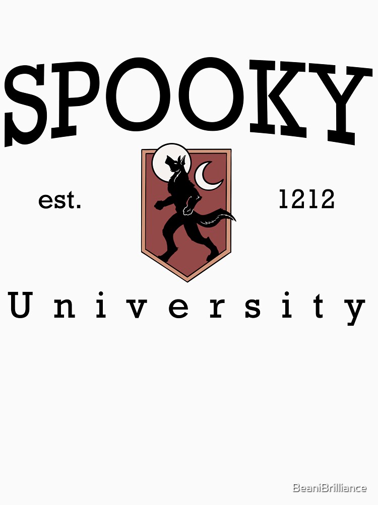 "Spooky University Halloween college design " T-shirt by ...