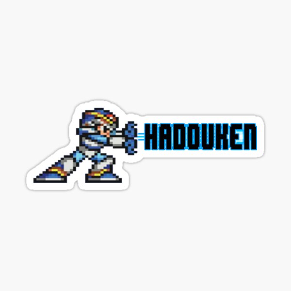 "MegamanX Hadouken" Sticker for Sale by mugenjyaj | Redbubble