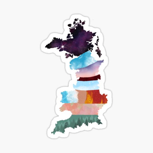 "Prythian ACOTAR Map" Sticker for Sale by StellaBArt | Redbubble