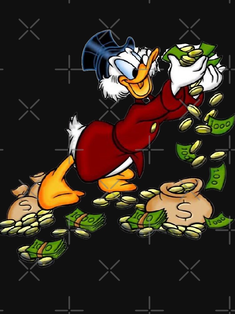 Camiseta «Cartel de dibujos animados de imagen de pato rico» de ...