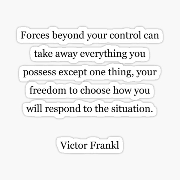 "Forces beyond your control" Sticker by corbrand | Redbubble