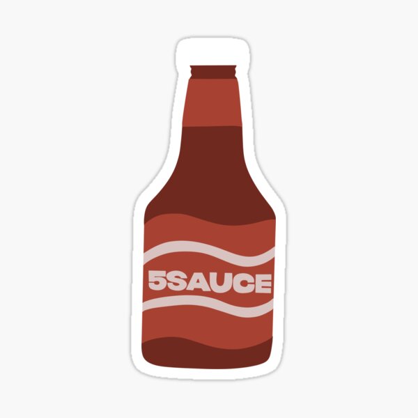 "Five Sauce" Sticker for Sale by RiverLeigh | Redbubble