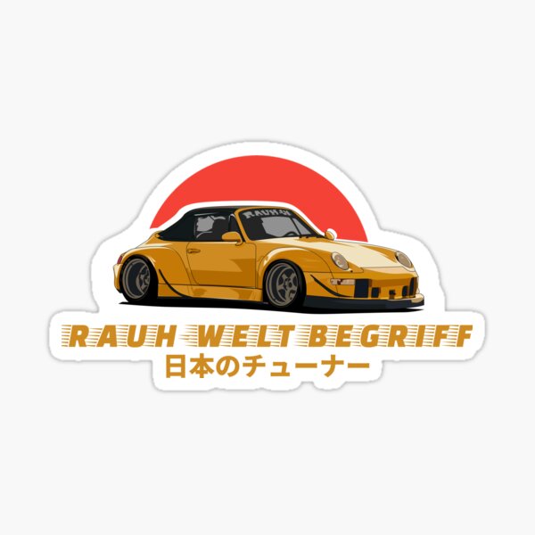 "porsche rwb japanese tuner" Sticker for Sale by Edooo1102 | Redbubble