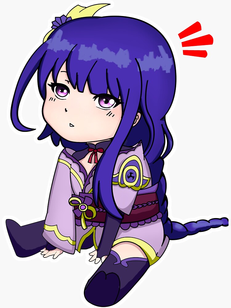 "Raiden Shogun Chibi" Sticker for Sale by haist1221 | Redbubble