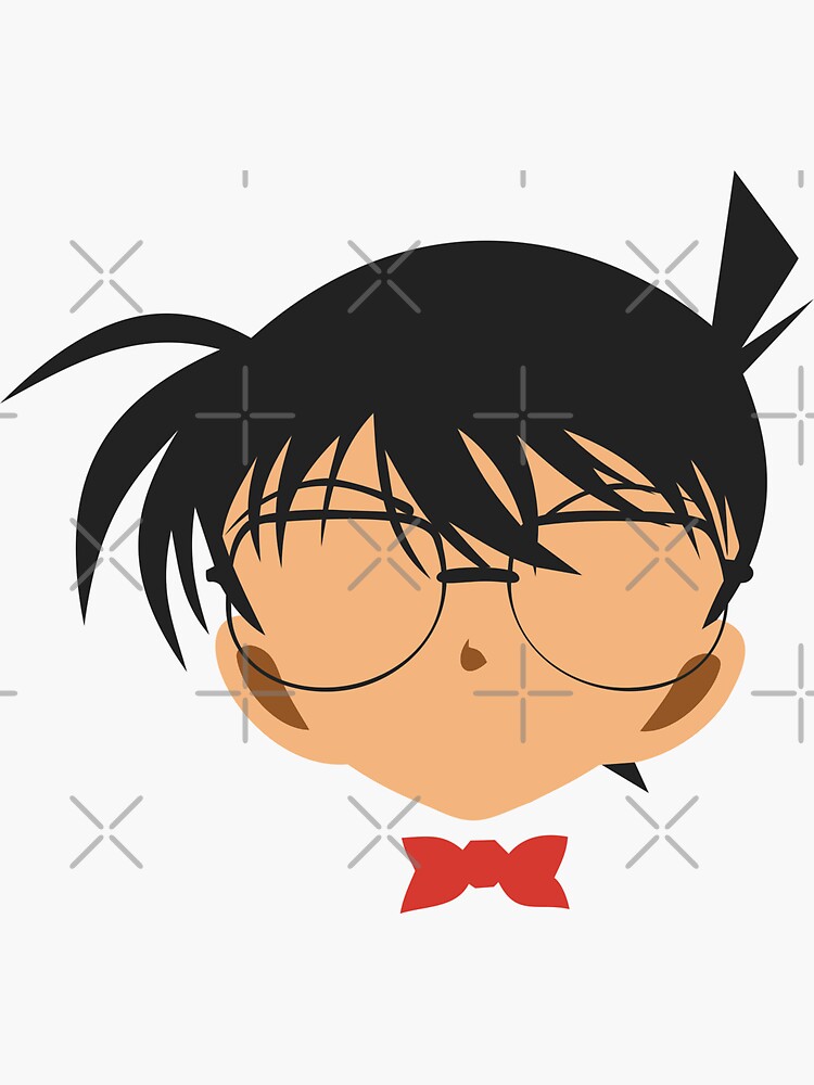 "Conan Edogawa With Tie" Sticker by HeriIye | Redbubble
