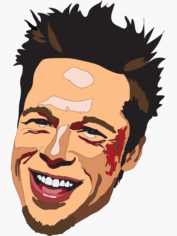 "Tyler Durden" Sticker by addafancyname | Redbubble