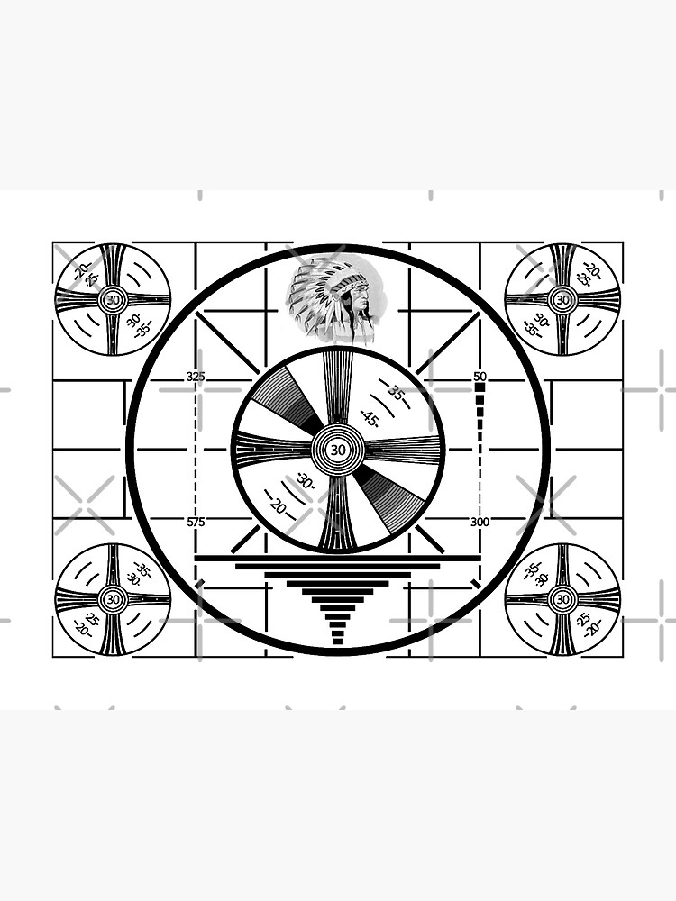 "Indian Head Test Pattern" Poster for Sale by Pop-Pop-P-Pow | Redbubble