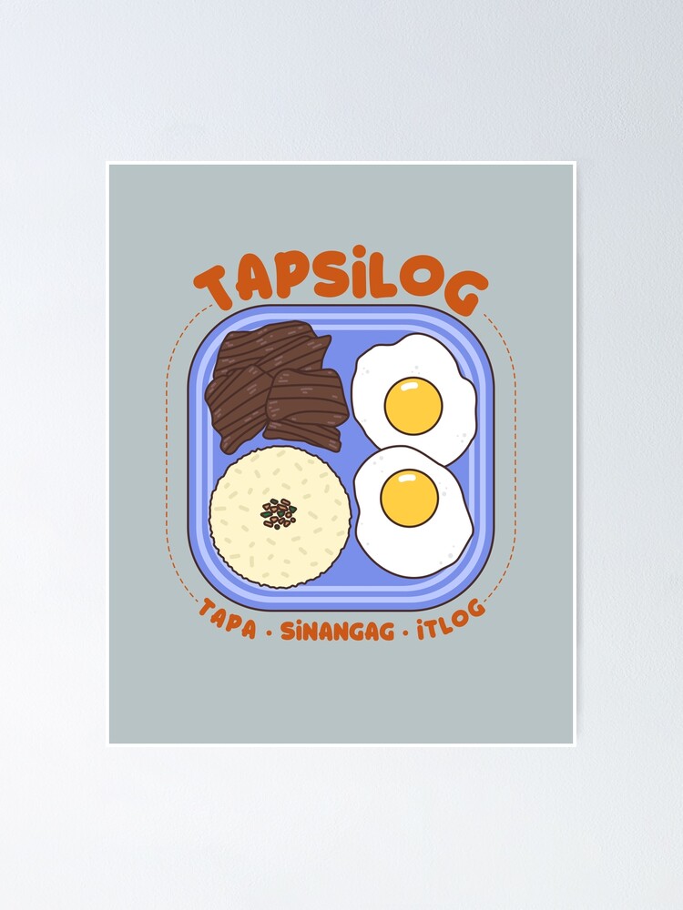 "Tapsilog" Poster for Sale by defpoint | Redbubble