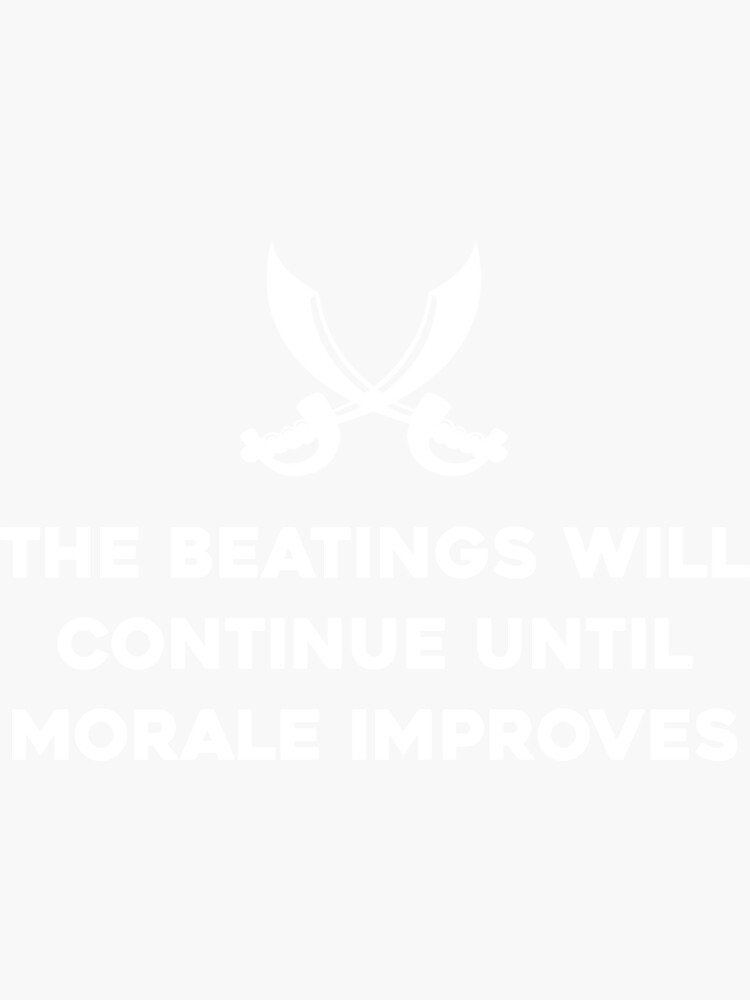 " Morale Improves Motivational " Sticker for Sale by AlwaysAwesome ...