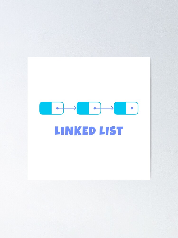 "Linked List Data Structure" Poster for Sale by Mechashadow | Redbubble