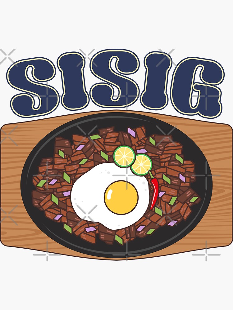 "sisig" Sticker for Sale by defpoint | Redbubble