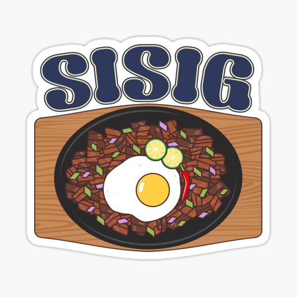 "sisig" Sticker for Sale by defpoint | Redbubble