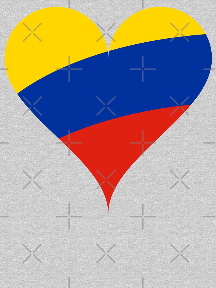 "Colombia Flag Heart" T-shirt by limitlezz | Redbubble