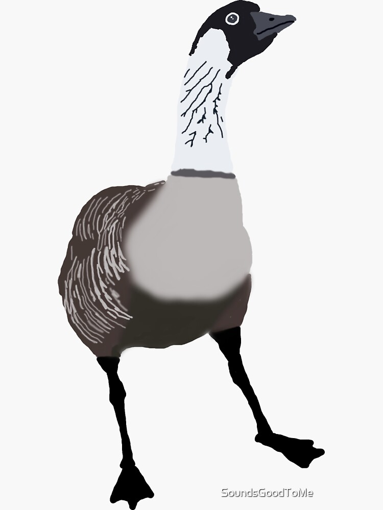 "Hawaiian Nene Goose Bird" Sticker for Sale by SoundsGoodToMe | Redbubble